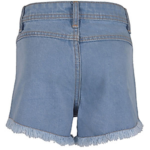 Kids Girls Shorts Bermuda Skinny Ripped Jeans Hot Pants Summer Denim Chino Short