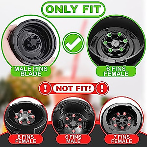 Ninja Blender Cups Replacement Blades - 6 Fin Ninja Replacement Blades Black and Decker Blender Parts Ninja Blender Cup for Bl Series - Ninja Blender Blade 16Oz Ninja Blades Replacement Cup Blender