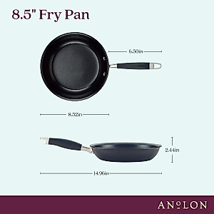 Anolon Advanced Home Hard-Anodized Nonstick Skillets (8.5-Inch, Onyx)