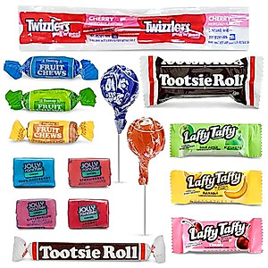 Assorted Easter Bulk Candy, 2.5 Pound, Individually Wrapped, Variety Pack with Tootsie Rolls, Tootsie Pops, Jolly Ranchers, Nerds, Skittles, Starburst, Sweetarts, Gobstopper, Assorted Laffy Taffy's & More! Great for Valentines and Party Treats! 40 oz