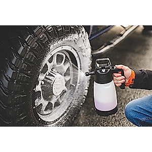 Goizper Group iK Sprayers - Foam Pro 2+ (Plus) Sprayer - Pump Spray Foamer with Schrader Valve - Professional Car Wash & Detailing, Dry/Wet Foam, Pressure Release Safety Valve, PVC Hoses (1.25 Liters)