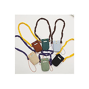 Ulisty Women Small Corduroy Cellphone Bag Mini Pocket Tote Bag Shoulder Bag Handbag Crossbody Bag black