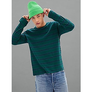 GAP Mens Everyday Soft Long Sleeve T-Shirt T Shirt, June Bug 19-5414 TCX, Medium US