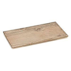 G.E.T. SB-1472-OW Melamine Faux Oak Wood Display with Foot & Ridge