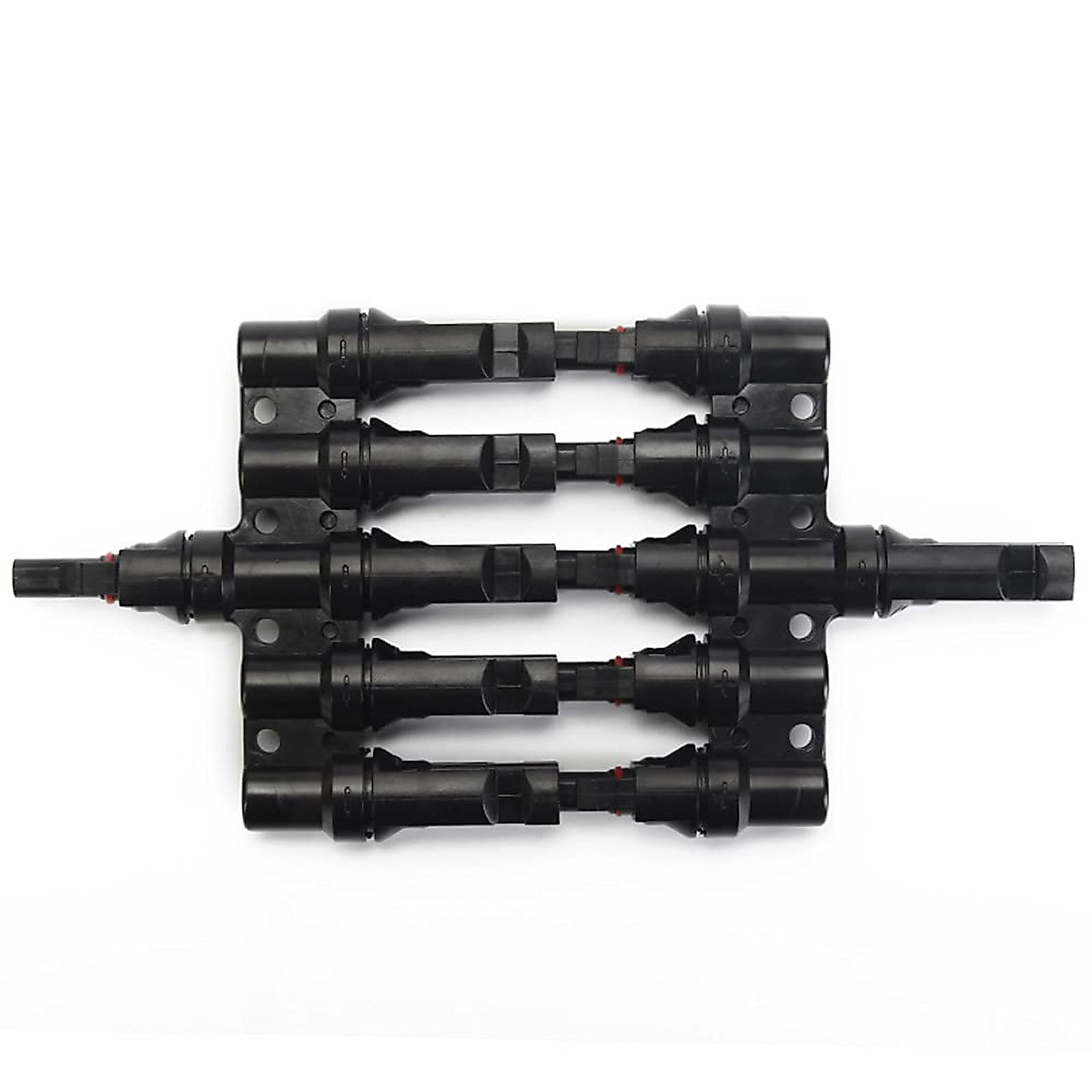 BAYM Solar Panel T Branch 5 to 1 5M/F + 5F/M Cable Connector Solar Wire Connector T-Type T5 Coupler Combiner(1 Pair)