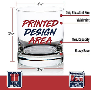 Lucky Shot - We The People Will Protect the 2nd Whiskey Glass | Independence Day Gift | American USA Patriotic Scotch Glass Gift | Retirement Gift for Him (11 oz)