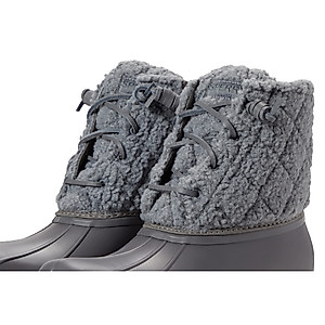 Sperry Women's Winter Boot, Grey/Coin, 10