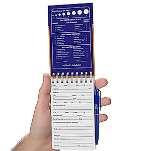 Swiss Safe EMT Vital Waterproof Notebook, 140 Pages/Notepad and Pens, for Emergency First Responders, 3 Pack