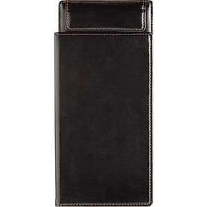 King Jim Leathafes A5E 1952LF Badge Holder (with Cover), Black