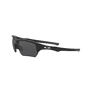 Oakley Men's OO9363 Flak Beta Rectangular Sunglasses, Matte Black/Grey, 64 mm