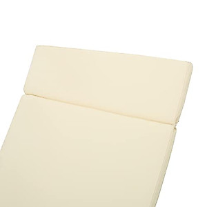 Christopher Knight Home Salem Outdoor Water Resistant Chaise Lounge Cushion, Beige