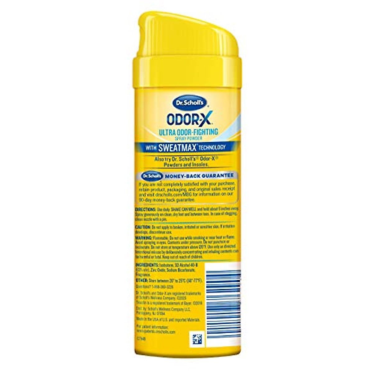 Dr. Scholl’s Odor-X ODOR-FIGHTING Spray-Powder // All-Day Odor Protection and Sweat Absorption - Packaging May Vary