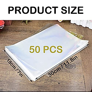 50 Pieces Paint Sprayer Cup Liners, Transparent Spray Gun Bag, Spray Gun Cup Canister Liners, Paint Sprayer Accessories, Easy Color and Material Changes (7 x 11.8 Inch-50PCS)