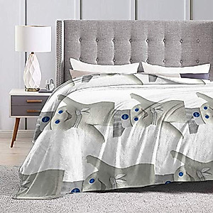 Woidxzxza Pillsbury Doughboy Ultra-Soft Micro Fleece Blanket Flannel Washable Lightweight Warm Plush Throw Blankets 60x50 in