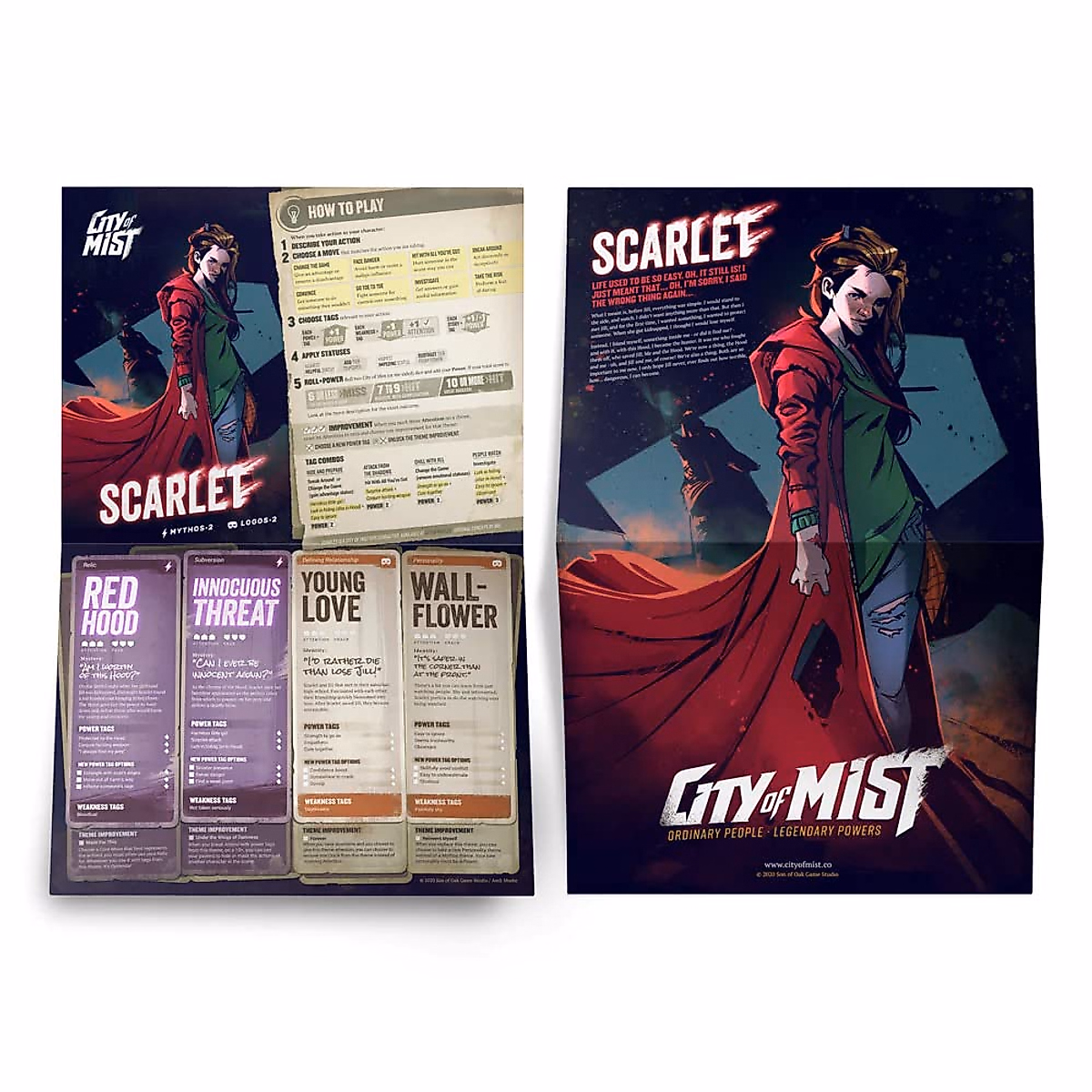 City of Mist Role-Playing Game Character Folio Pack