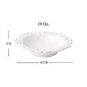 Juliska Jardins du Monde Whitewash Coupe Pasta/Soup Bowl