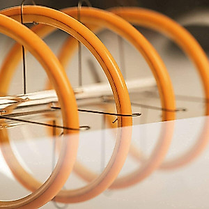 Vintage LED Spiral Filament Bulb T14, E26 Base, 4W Equivalent, 40W Warm White, 2200K, Dimmable, AC120V, 400LM, Amber Glass, Pack of 4