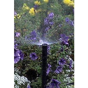 Rain Bird 1806APPRS Pressure Regulating (PRS) Professional Pop-Up Sprinkler, Adjustable 0° - 360° Pattern, 8' - 15' Spray Distance, 6" Pop-up Height, Black