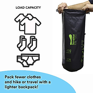 Scrubba Wash Bag Portable Washing Machine - Lightweight Manual Washing Machine for Travel, Camping, Laundry, Baby Clothes - Travel Essentials, Gift - use with Laundry Detergent/Sheets - 5.3 oz.