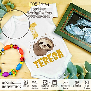 Ugly Christmas Sweater Personalized Girl Boy Baby Bodysuit Gift w/Name & Initial Newborn 6 12 18 24 Months Clothes