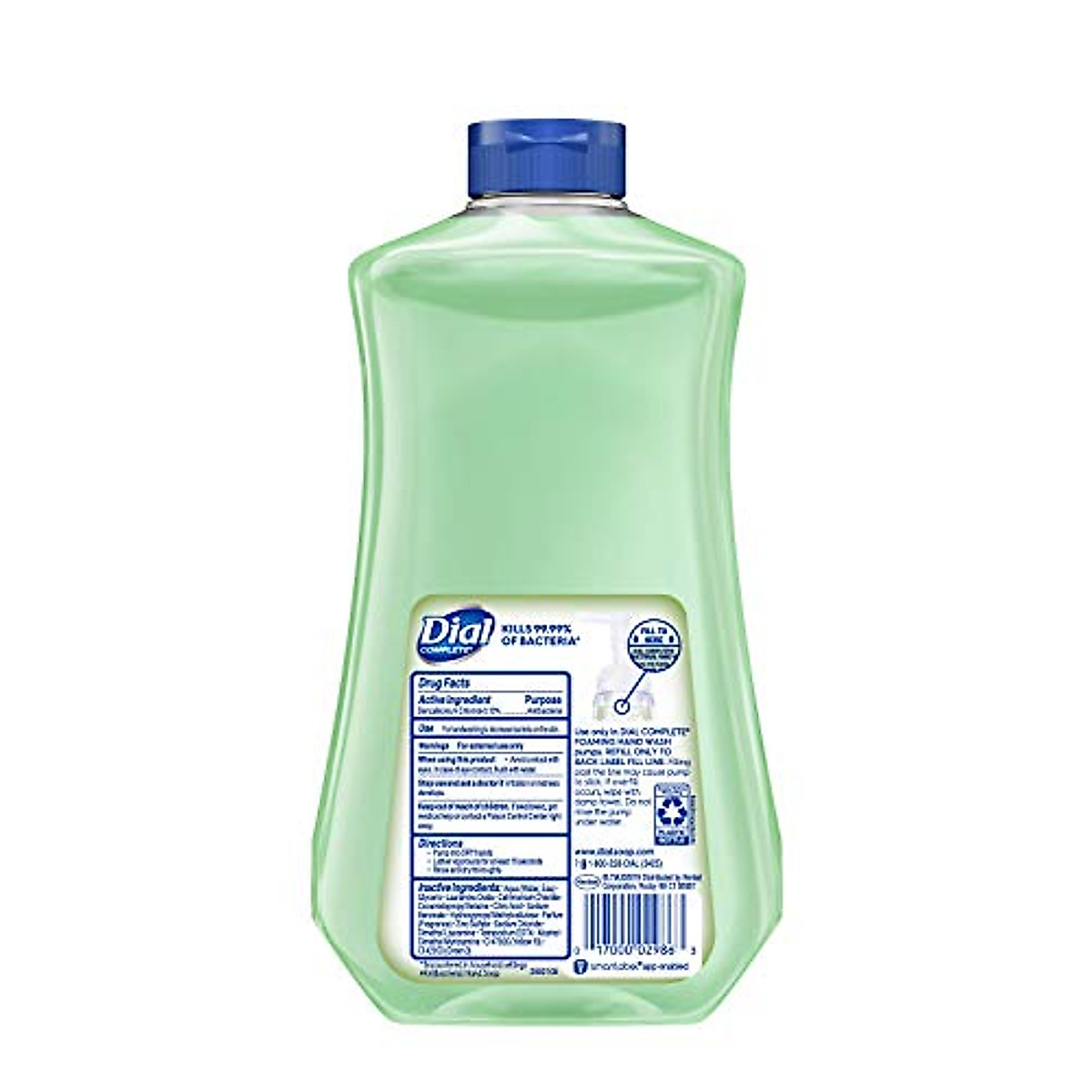 Dial Complete Antibacterial Foaming Hand Wash Refill, Fresh Pear, 32 fl oz (Pack of 3)