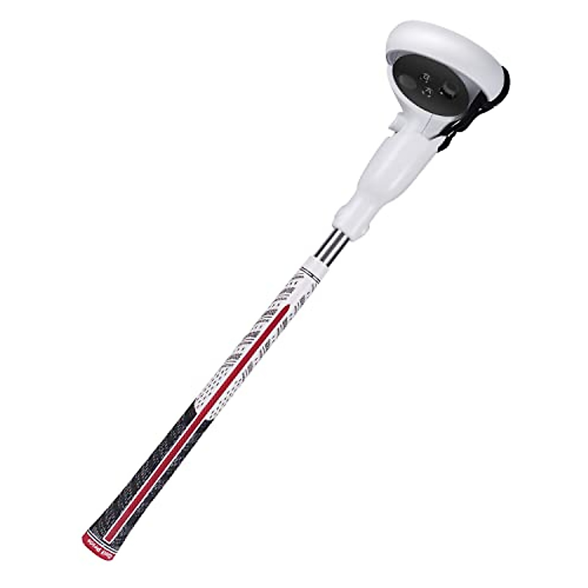 Amavasion VR Golf Club Handle Accessories Compatible with Meta/Oculus Quest 2 Enhance Immersive VR Game Experience (White/red)