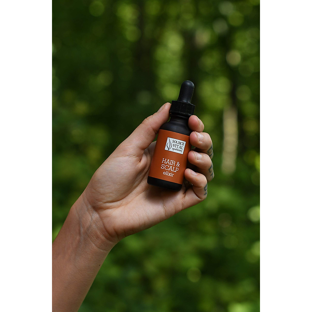 Hair & Scalp Elixir by Source Vitál Apothecary | Scalp Hydration for Healthy Hair Follicles | Handcrafted with Organic Botanicals | 100% Vegan |1.1 fl oz