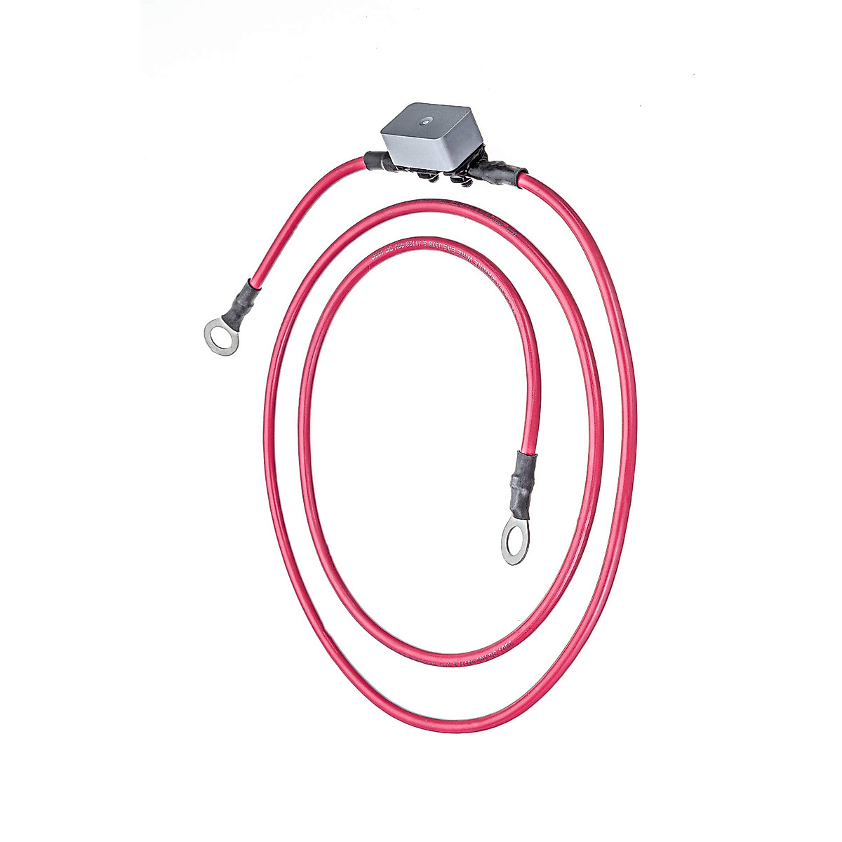 MotorGuide MM309922T 8-Gauge Battery Cable and Terminals — 50-Amp Manual Reset Breaker — Trolling Motor Surge Protection, Red