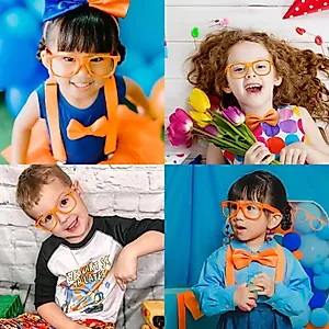 Pibupibu 8 Packs Kids Frame Only No Lens Party Favors Supplies Orange Sunglasses