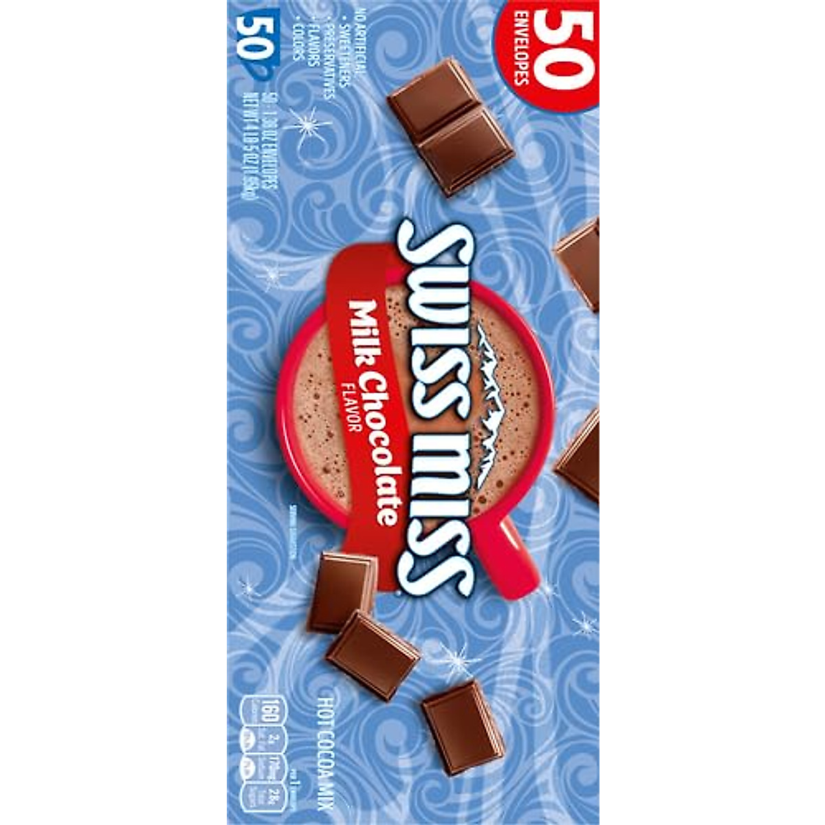 Swiss Miss Milk Chocolate Flavor Hot Cocoa Mix, 1.38 oz. 50-Count