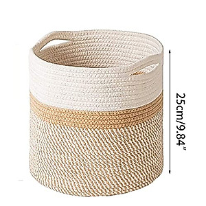 UXZDX Hand-Woven Flower Pot Basket Laundry Room Storage Box Storage Container Flower Pot Storage Basket (Size : 25cm)