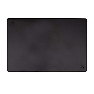 Thirteen Chefs Large Cutting Boards for Kitchen - 18" x 12" x .5" Professional HDPE Plastic Chopping Board for Carving, Dicing, Mashing and More - Commercial Grade & Dishwasher Safe, Black