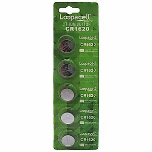 LOOPACELL 50 x CR1620 3 Volt Lithium Coin Cell Batteries