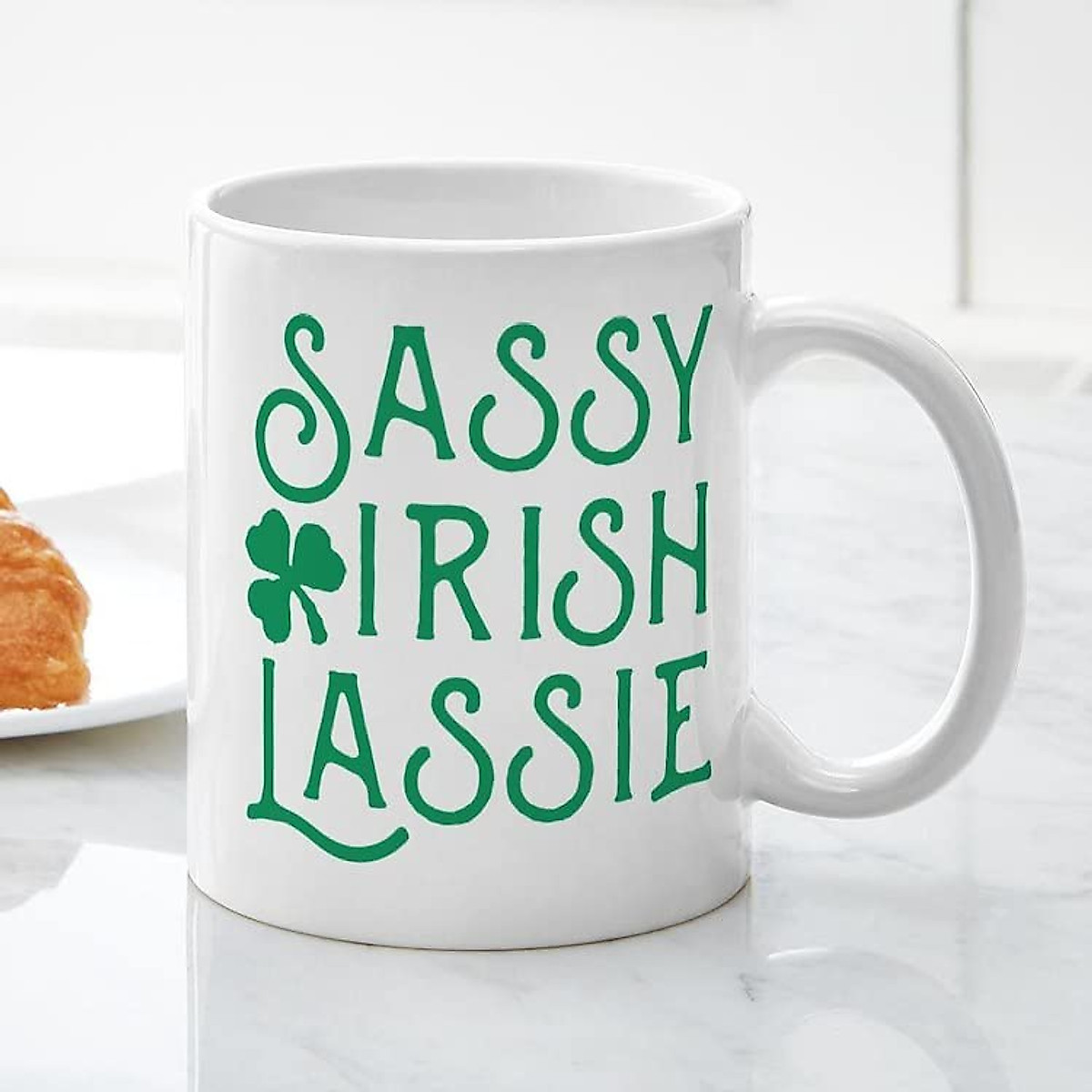 CafePress Sassy Irish Lassie Ceramic Mug Ceramic Coffee Mug, Tea Cup 11 oz