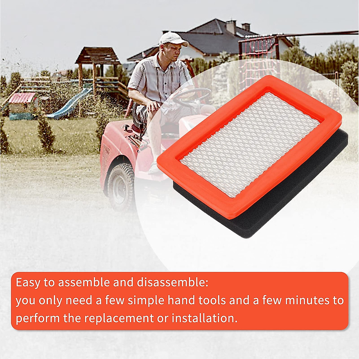 KLWZH 512652001 Air Filter Pre Filter Combo for Redmax EBZ8000 EBZ8001 EBZ8001RH EBZ8050 EBZ8050RH EBZ8500 EBZ8500RH Backpack Blowers 170BF 180BF 180BT 370BFS 380BFS 570BFS 580BFS 512654101