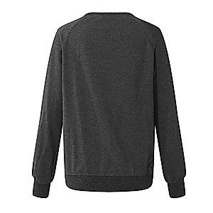 Suetas De Valentines Day Shirts Women Long Sleeve Tunic Sweaters for Women Body Sweater Womens Fleece Jacket with Hood Puff Shoulder Sweatshirt Colored Hoodies Womens Heart Sweatshirt Gray