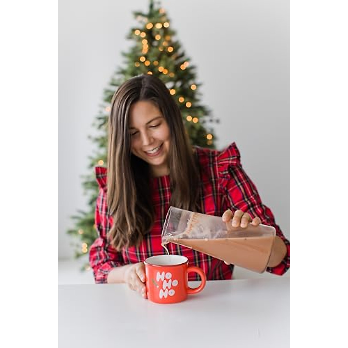 Pearhead Ho Ho Ho Christmas Camper Mug, Holiday Coffee Cup, Christmas Home Décor, Holiday Gifts, Seasonal Coffee Mug, Stocking Stuffer Gift Ideas, Microwave And Dishwasher Safe