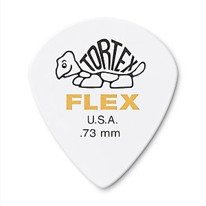 Jim Dunlop Tortex Flex Jazz III 73mm, White Guitar Picks (468P.73)