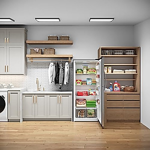 KoolMore KM-RUF-21S 21 cu. ft. Upright Convertible Freezer/Refrigerator, 2-in-1 Appliance, Storage for Fresh or Frozen Food and Drinks, Clear Shelves and Drawers [Silver]