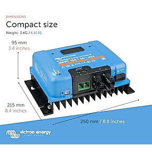 Victron Energy SmartSolar MPPT MC4 150V 60 amp 12/24/36/48-Volt Solar Charge Controller (Bluetooth)