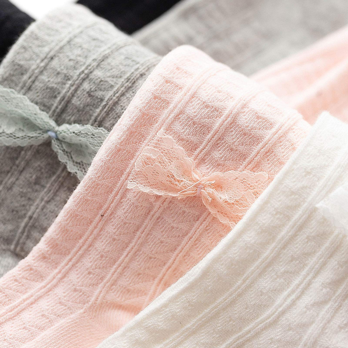 Baby Girls Tights Cotton Baby Leggings Bowknot Cable Knit Tights for Toddlers Infant Stockings 1-2T Black