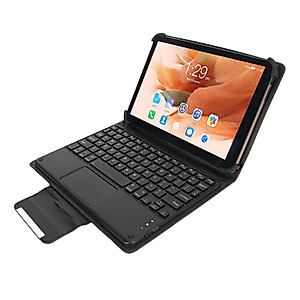 DAUZ HD Tablet, 10.1 Inch FHD Octa Core CPU Office Tablet 6GB RAM 128GB ROM for Travel (US Plug)