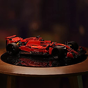 MISINI 1100PCS Technik Building Blocks Racing Car Formula F1 Model,1:10 MOC Creative Building Block Sports car (Red)