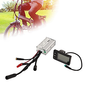 VGEBY Bike Motor Controller,Bike Controller with S866 Display Panel 36V 48V 15A 250W 350W Motor Controller Metal Shell Waterproof Bike Conversion Kit for DIY Electric Scooter