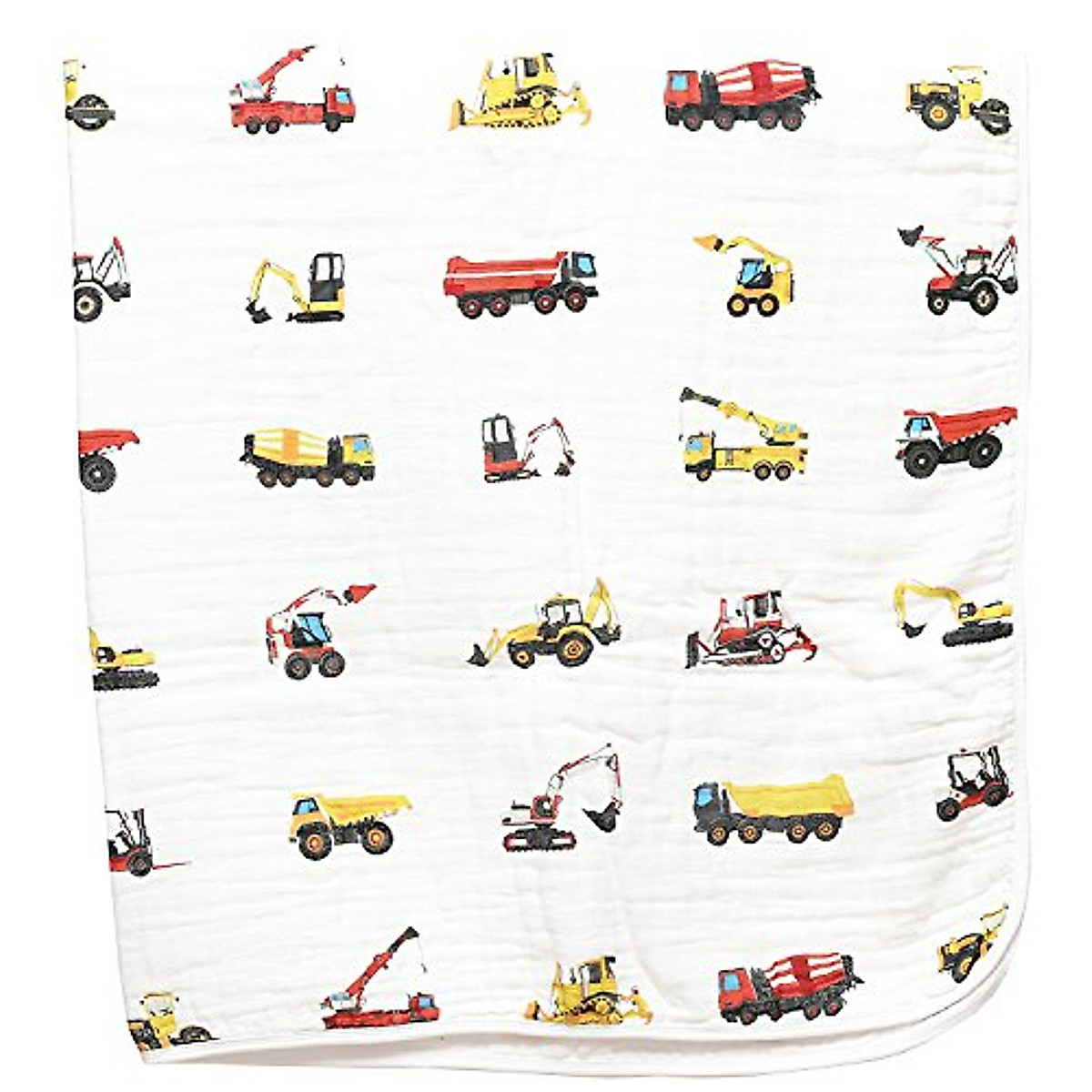 ADDISON BELLE Dream Everything Blanket - 100% Muslin Cotton - Oversized 47 inches x 47 inches - Premium 4 Layer Blanket (Construction)