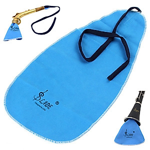 OriGlam Sax Saxophone Cleaning Cloth, Saxophone Pull Through Swab Instrument Cleaner Cloth, Sax Instrument Cleaner for Flute Clarinet Saxophone