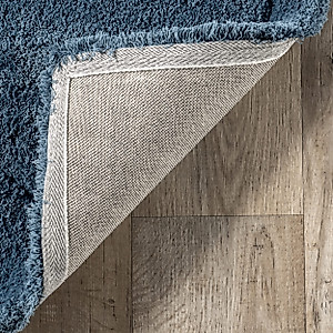 nuLOOM Elsie Contemporary Shag Area Rug, 8x10, Teal