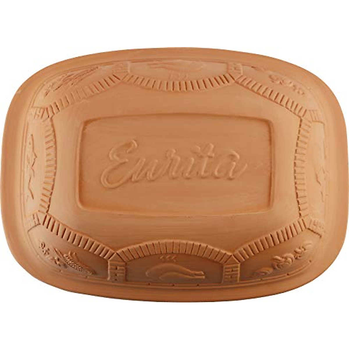 Eurita Clay Roaster, Non-Stick Dutch Oven, Healthy Clay Pot Cooking, With Free Recipe Guide, 6.25 Quarts