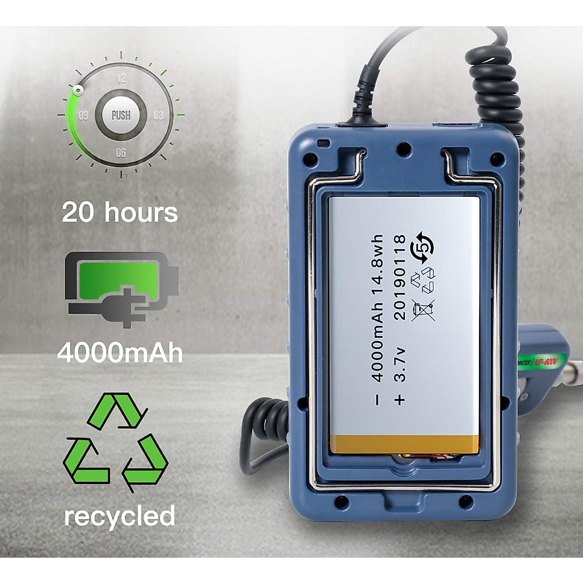 400X Magnification Fiber Optic Inspection Probe KIP-600V, Support Real-time Video Recording + Expansion of TF Card + Four UPC Tips + 3.5 inch HD LCD Display + 4,000mAh Large Battery Capacity FTTX Tool