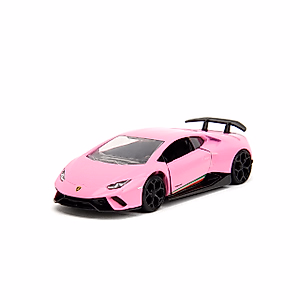 Pink Slips 1:32 W1 Lamborghini Huracán Performante Die-Cast Car, Toys for Kids and Adults(Glossy Pink)